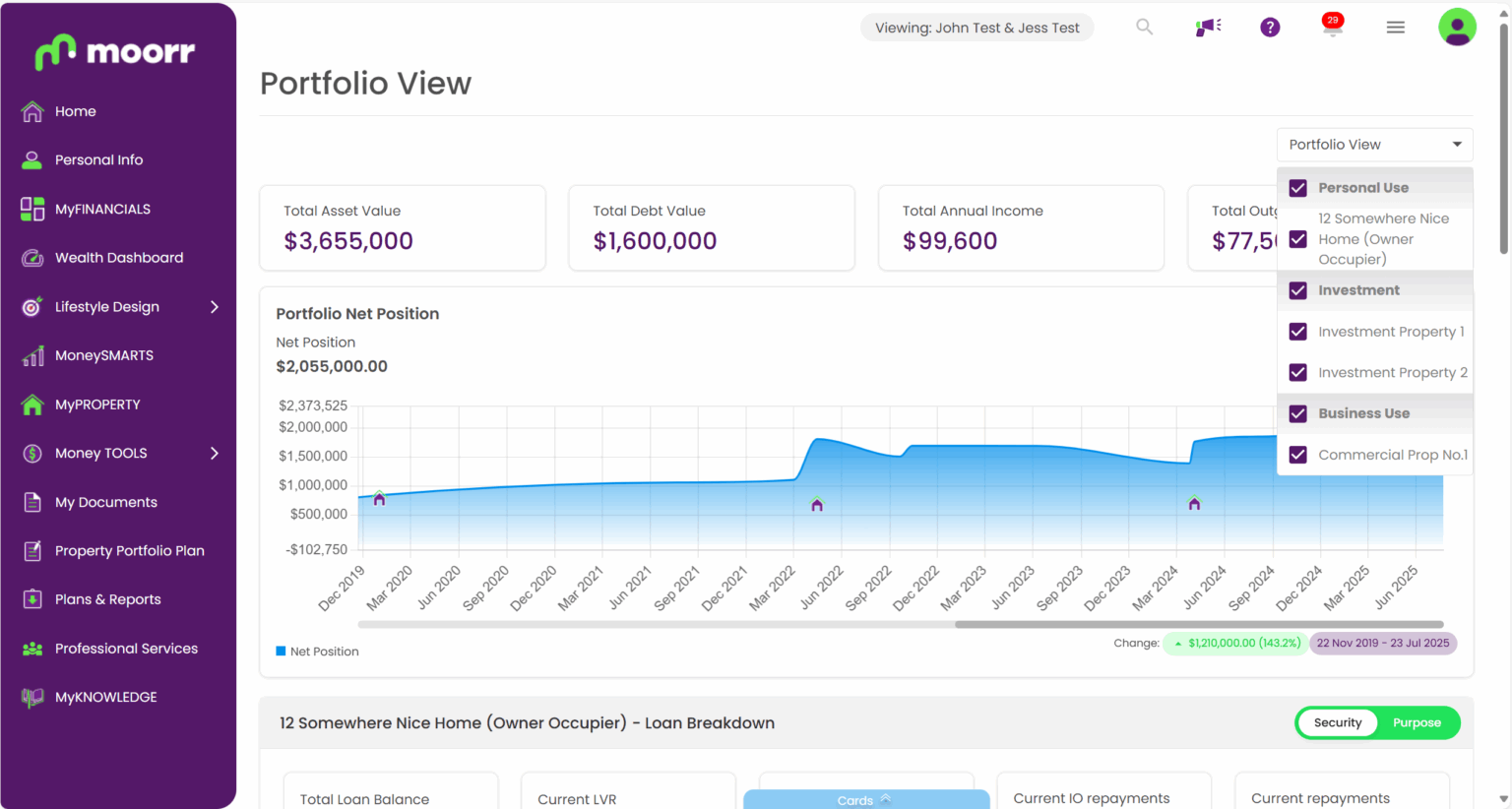 Walkthrough: MyPROPERTY - Portfolio View